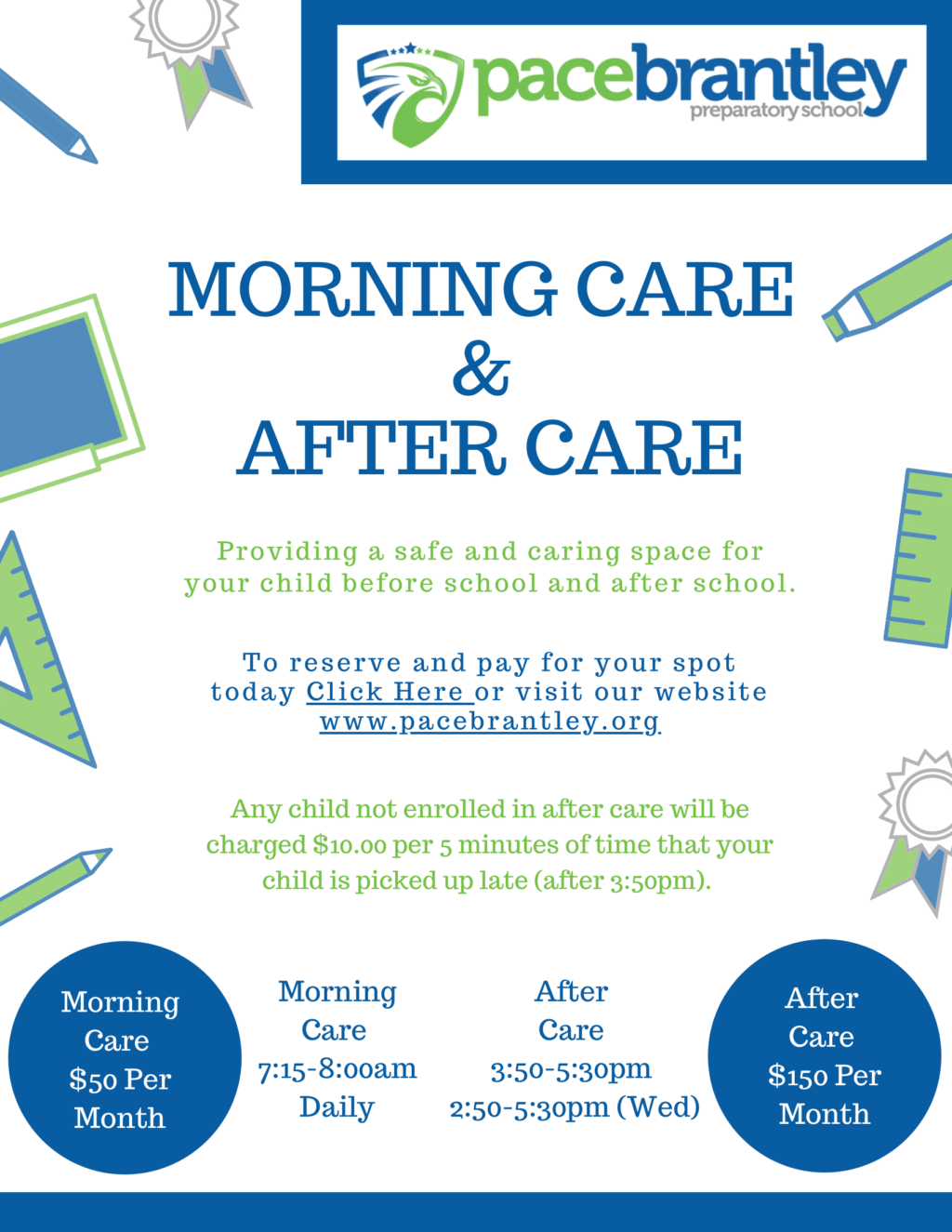 Morning Care and After Care – Pace Brantley