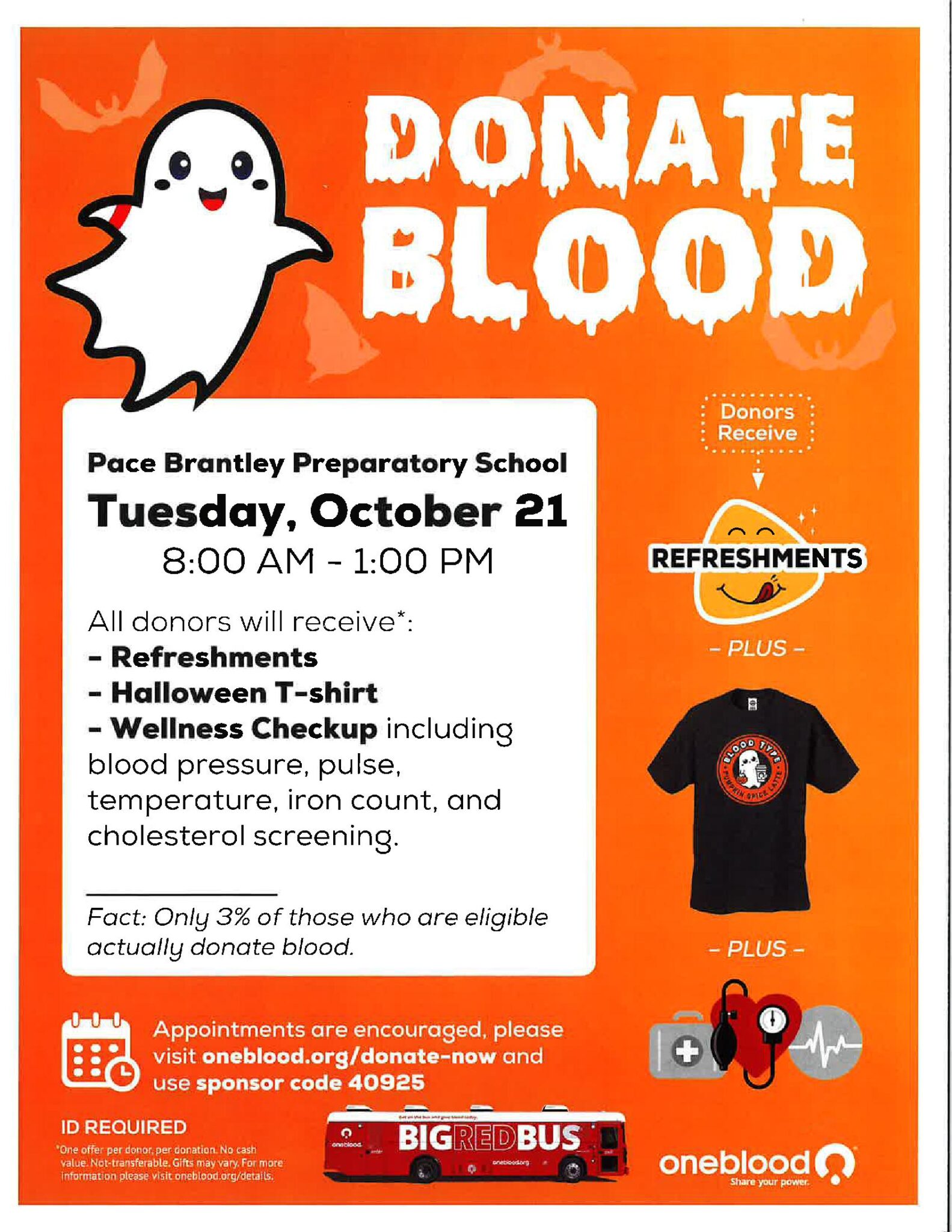 Blood Drive- Big Red Bus - Pace Brantley